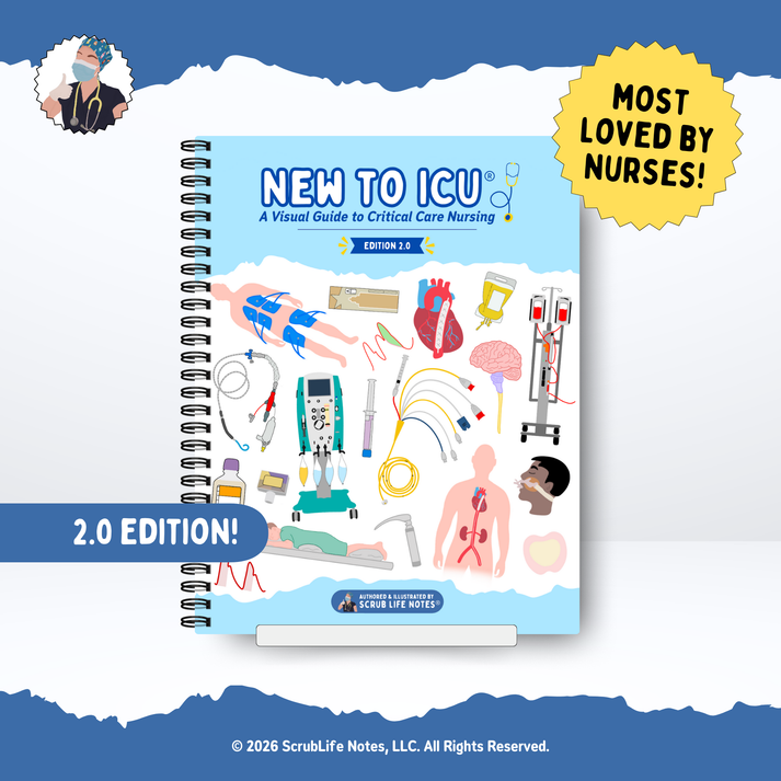 New to ICU® 2.0: A Visual Guide to Critical Care Nursing – ScrubLifeNotes®