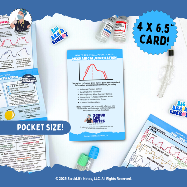 Mechanical Ventilation Pocket Card – ScrubLifeNotes